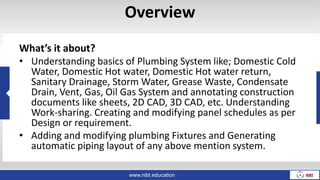 Revit basic plumbing modeling | PPTX