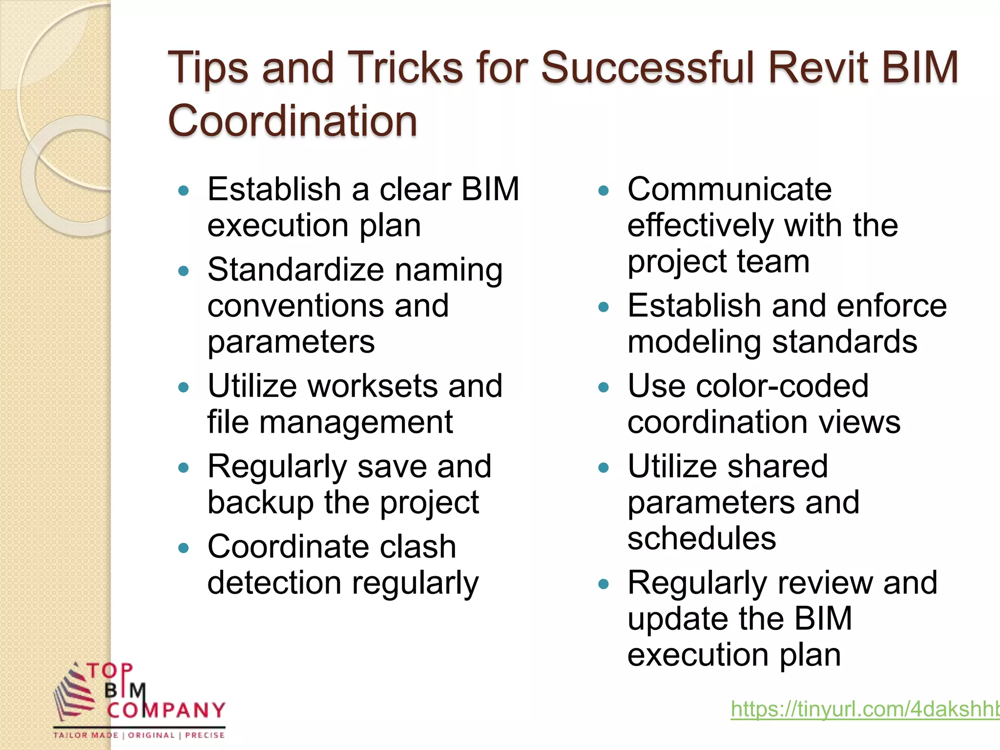 Revit BIM Coordination: Streamlining Collaboration & Efficiency | PPTX