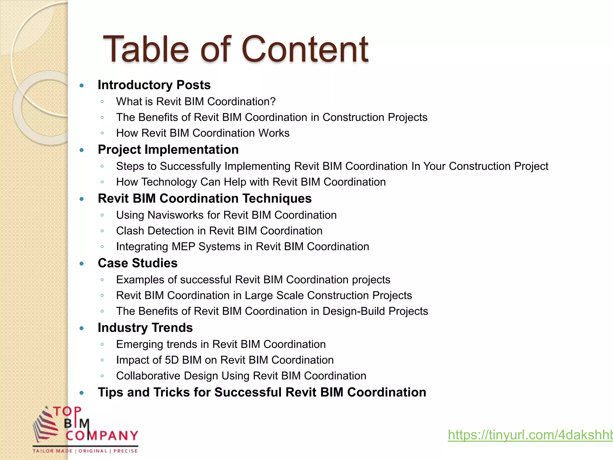 Revit Bim Coordination Streamlining Collaboration And Efficiency Pptx