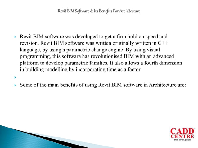 REVIT BIM SOFTWARE & ITS BENEFITS FOR ARCHITECTURE.pptx