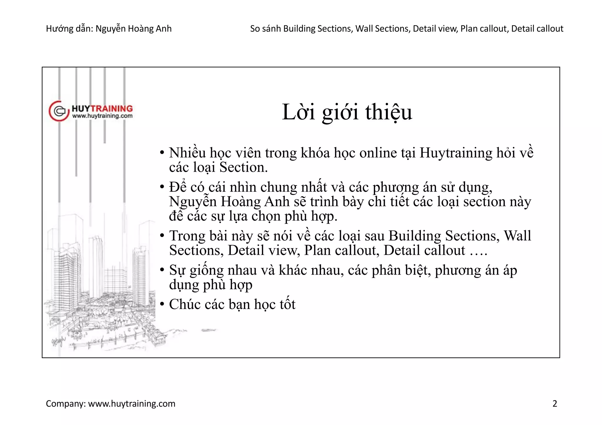 So Sánh building sections, wall sections, detail view, plan callout ...