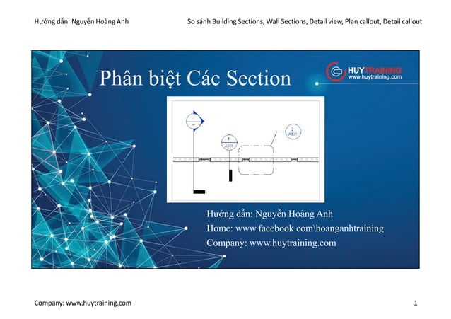 So Sánh building sections, wall sections, detail view, plan callout ...