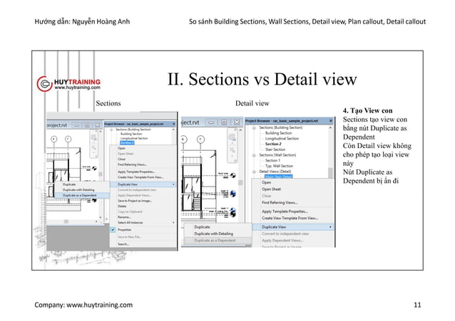 So Sánh building sections, wall sections, detail view, plan callout ...
