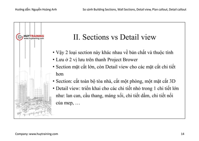 So Sánh building sections, wall sections, detail view, plan callout ...