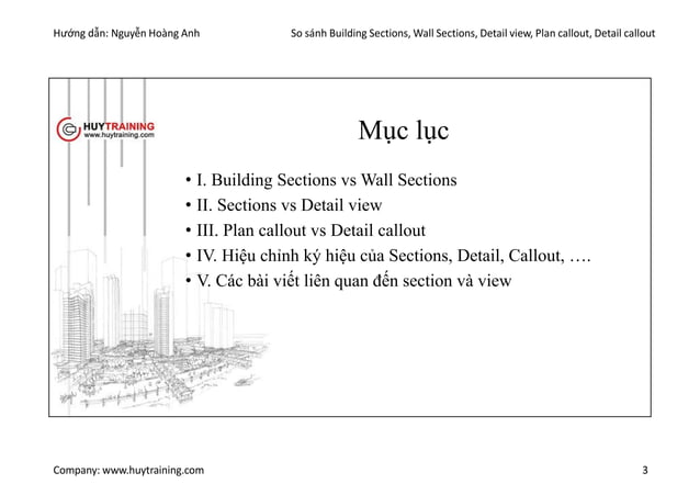 So Sánh building sections, wall sections, detail view, plan callout ...