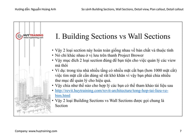 So Sánh building sections, wall sections, detail view, plan callout ...