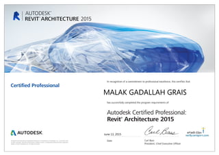 Revit certificate professional | PDF