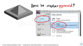Revit family tutorial - How to create a pyramid in the Family Editor | PDF