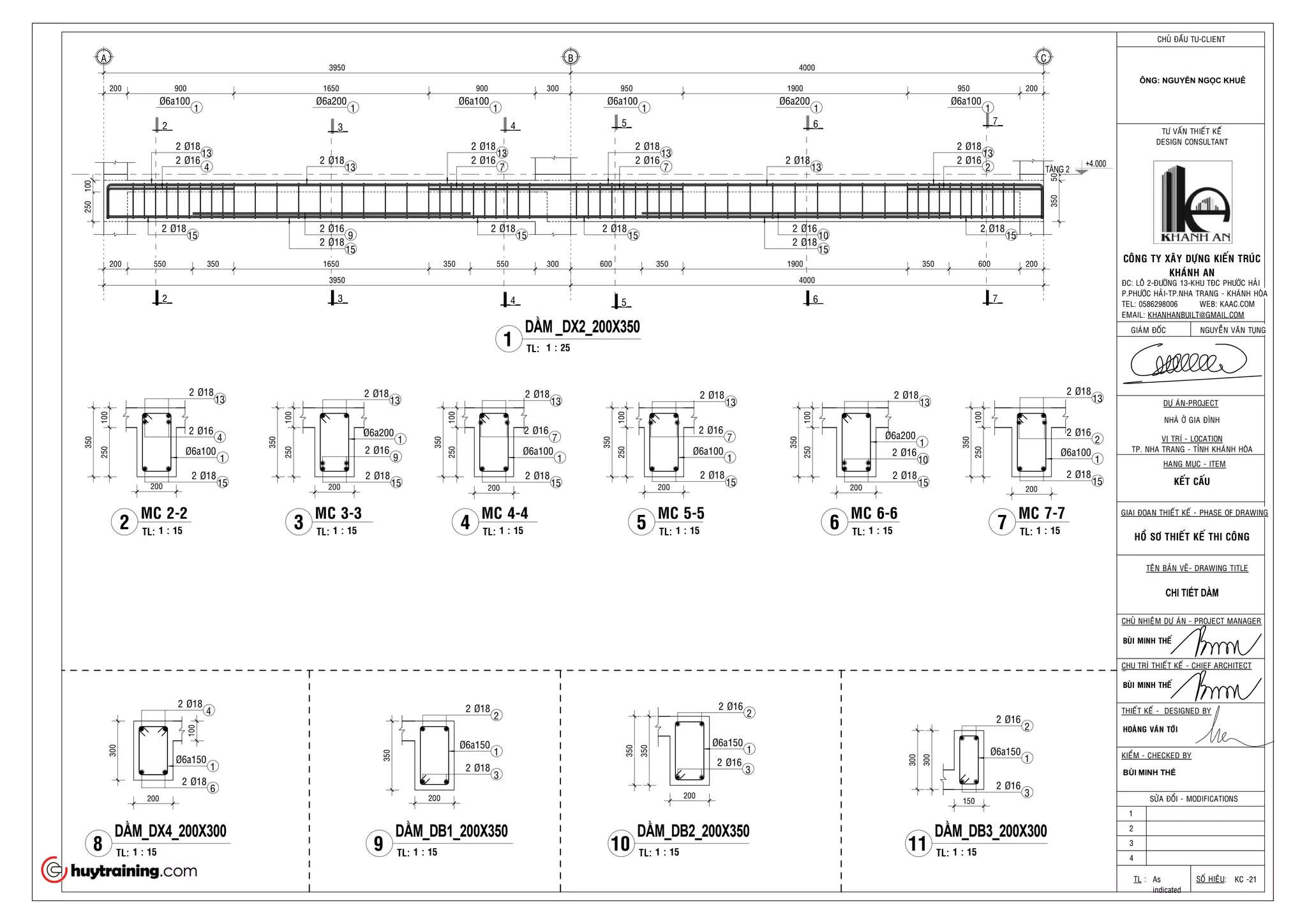 Revit Structure Kết cấu nhà phố 6x8m | PDF