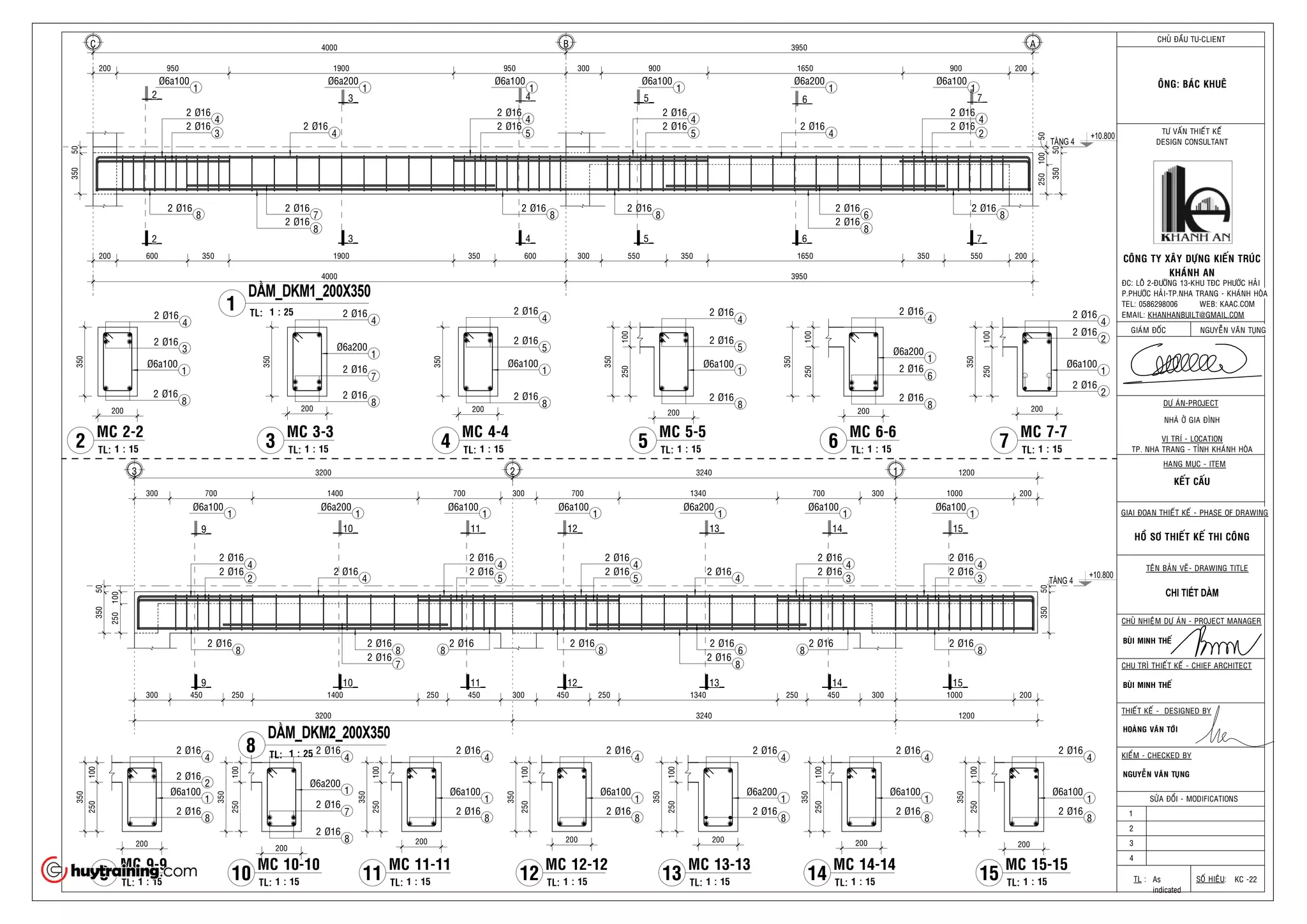 Revit Structure Kết cấu nhà phố 6x8m | PDF