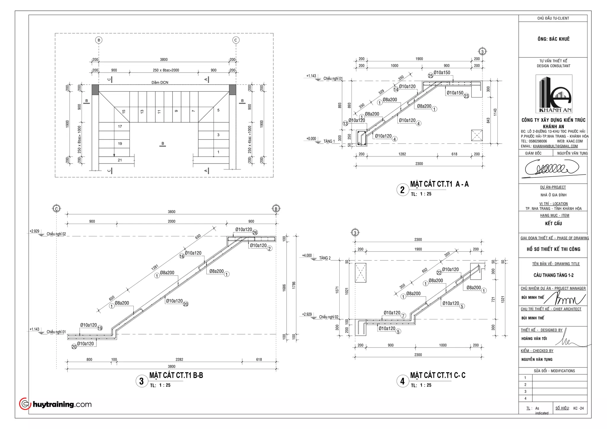 Revit Structure Kết cấu nhà phố 6x8m | PDF