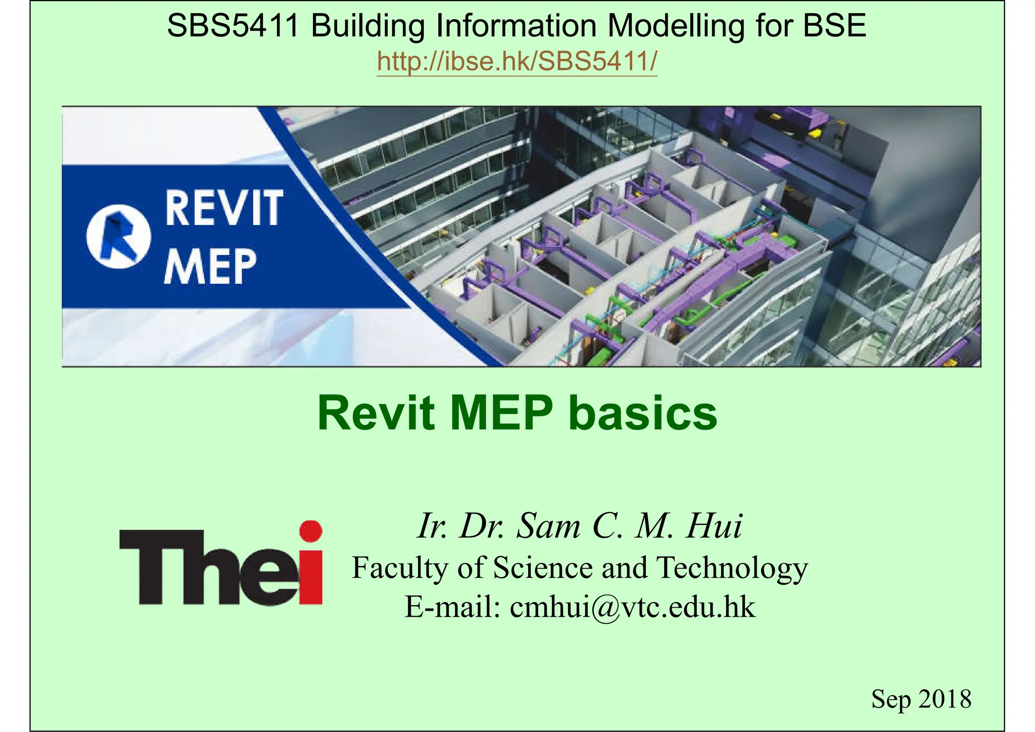 REVIT MEP BASIC PPT - A PPT on MEP REVIT Design | PDF