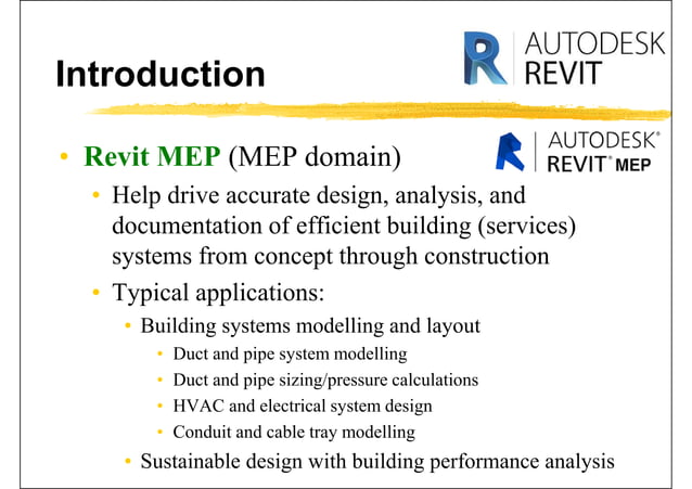 REVIT MEP BASIC PPT - A PPT on MEP REVIT Design | PPT