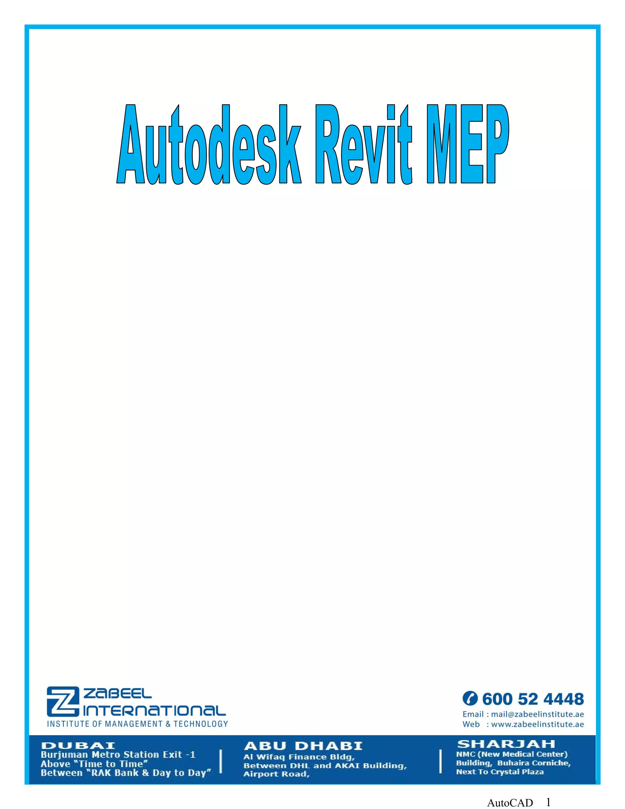 Revit mep brochure | PDF
