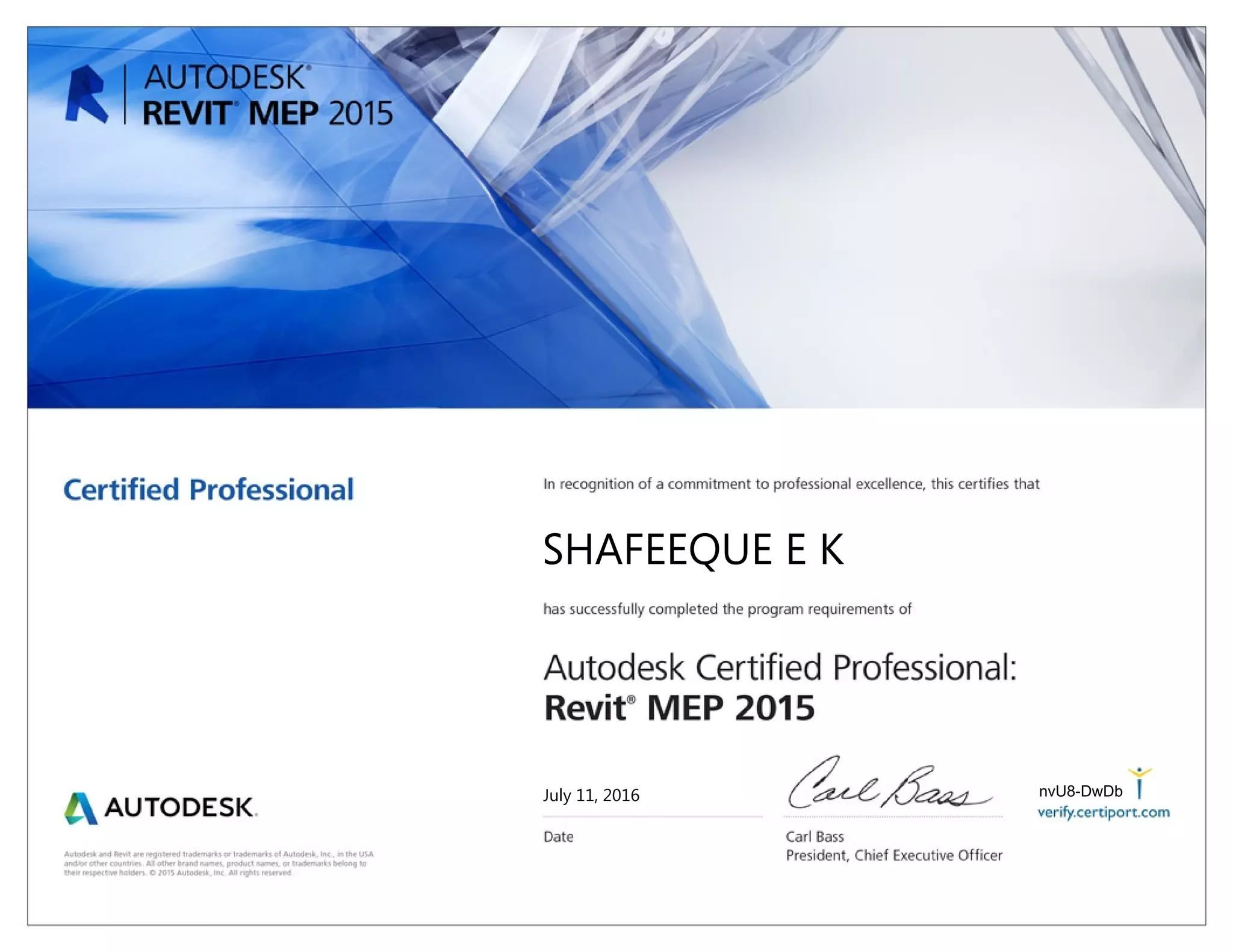 Revit mep certificate 2015 | PPT