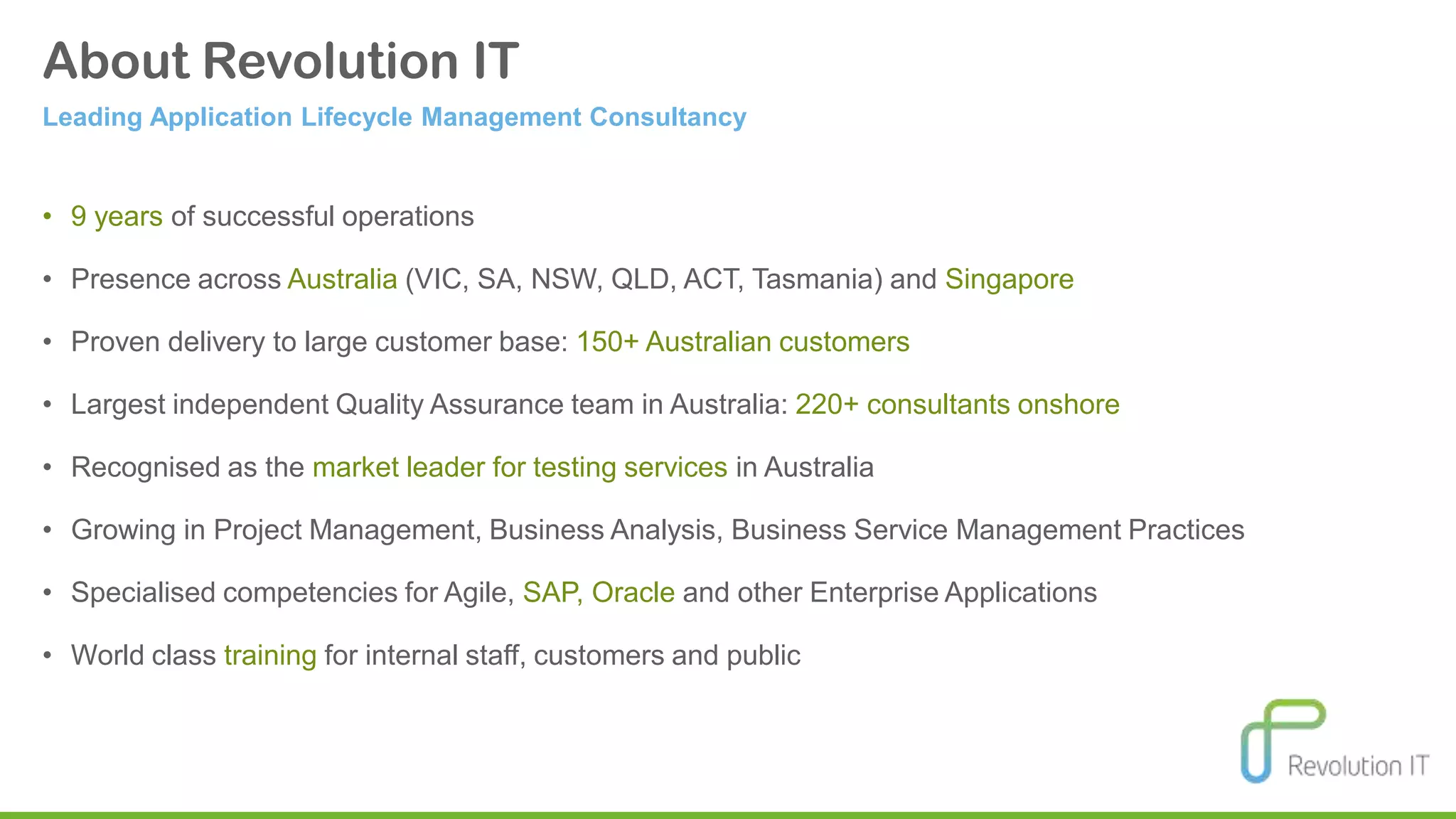 Revolution IT SAP Competency | PPTX