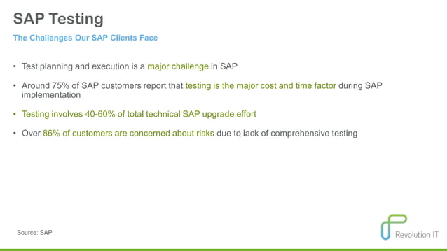 Revolution IT SAP Competency | PPT