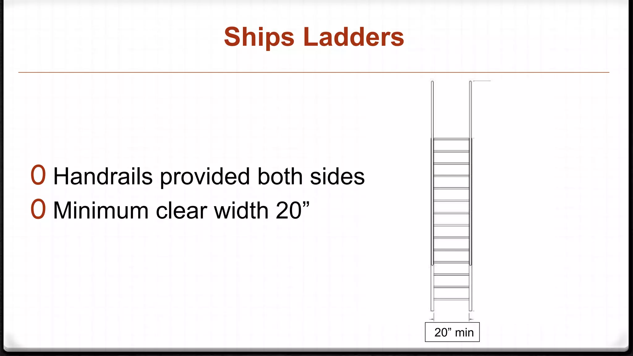Ships Ladder Revit Drawings and Code Considerations | PPTX