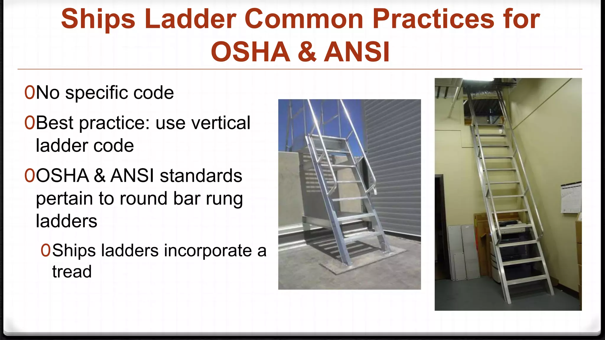 Ships Ladder Revit Drawings and Code Considerations | PPTX