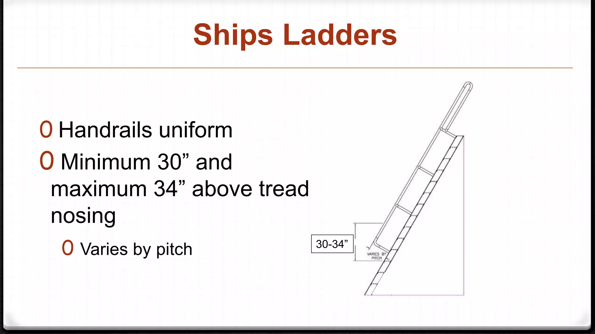 Ships Ladder Revit Drawings and Code Considerations | PPTX
