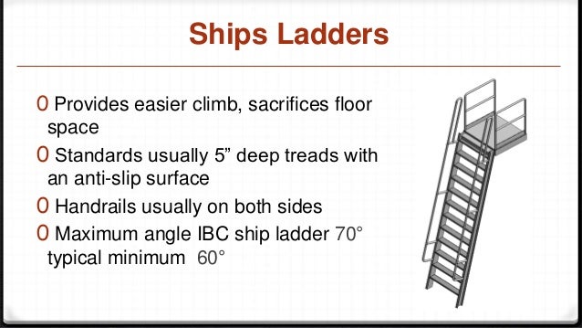 Ships Ladder Revit Drawings and Code Considerations
