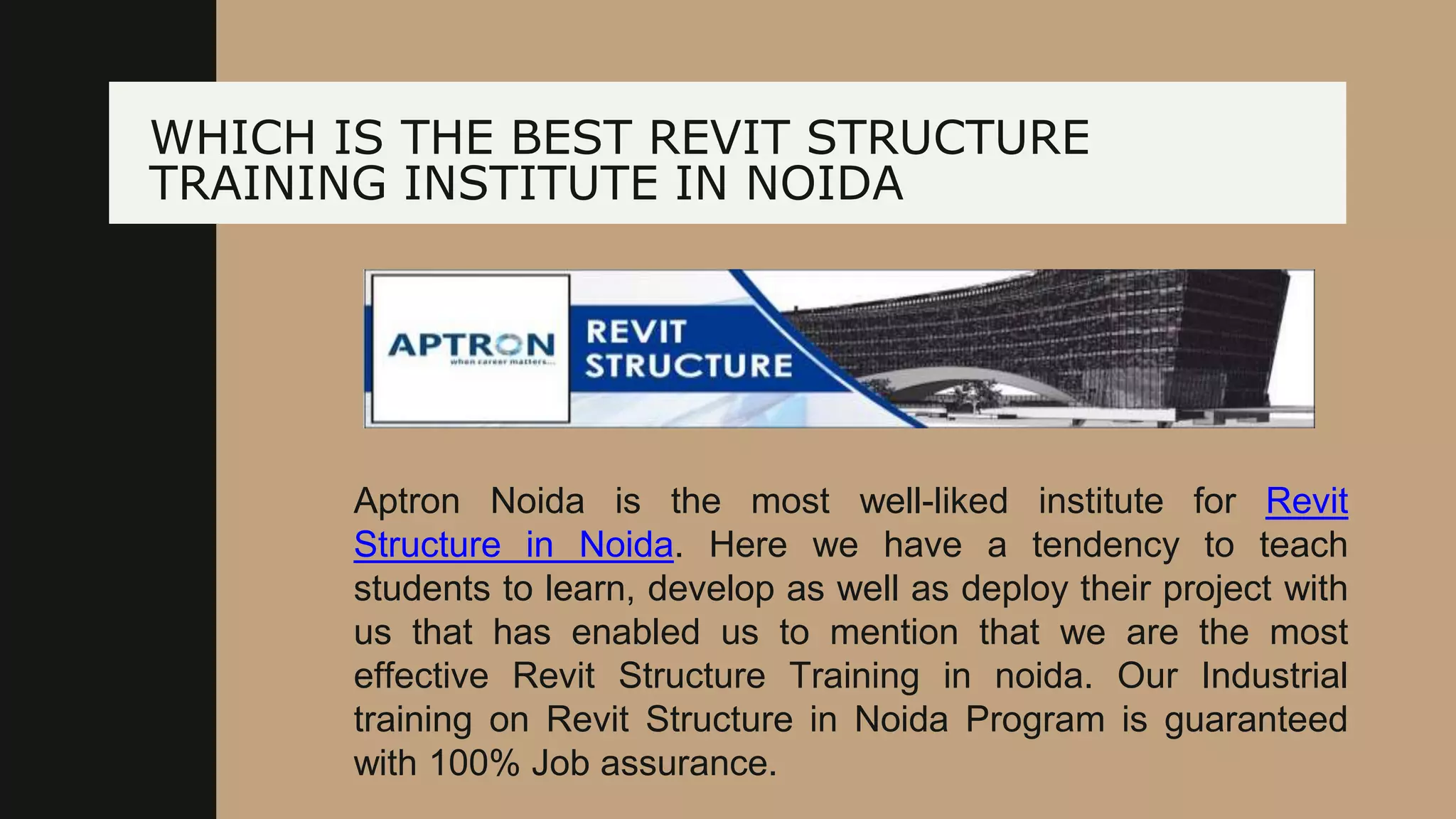 Revit Structure in Noida | PPTX