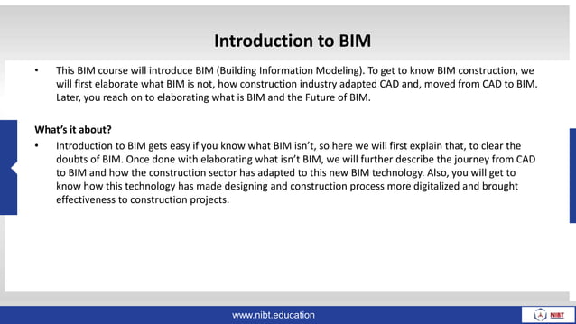 Revit Structure Tutorialstructural Engineering Courses Nibt Elearning Ppt