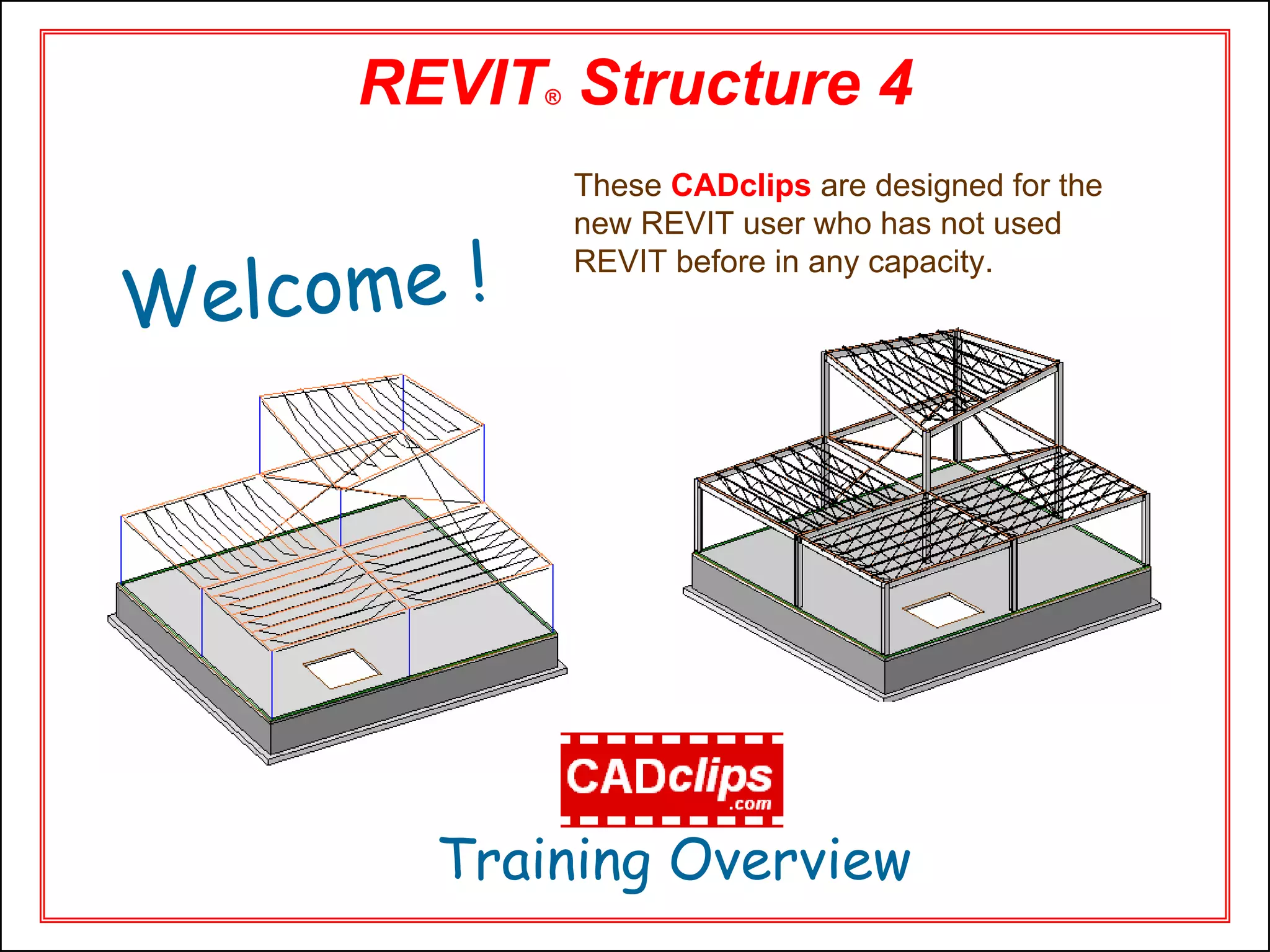 Revit structure video cadclip training outline | PDF