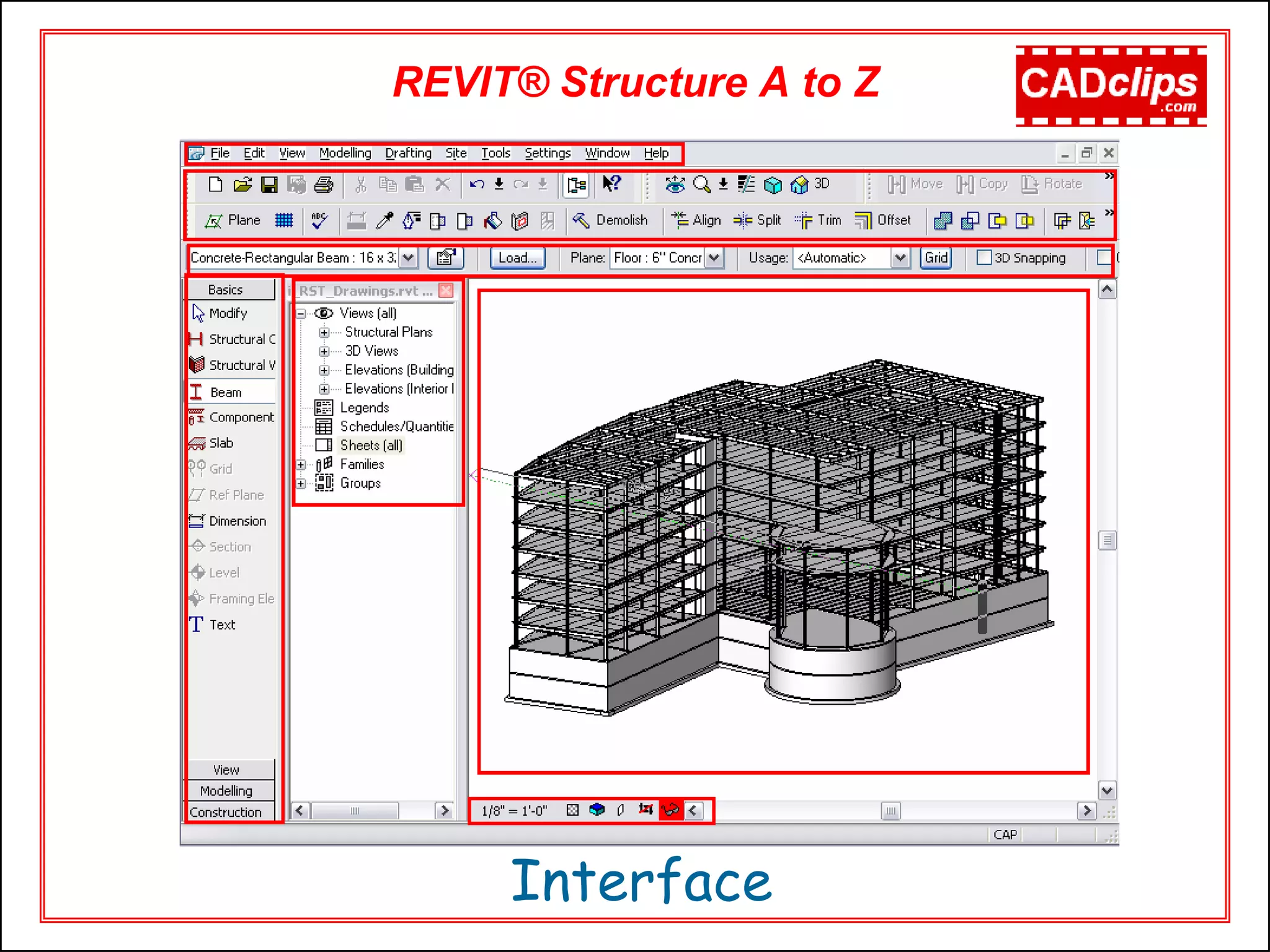 Revit structure video cadclip training outline | PDF