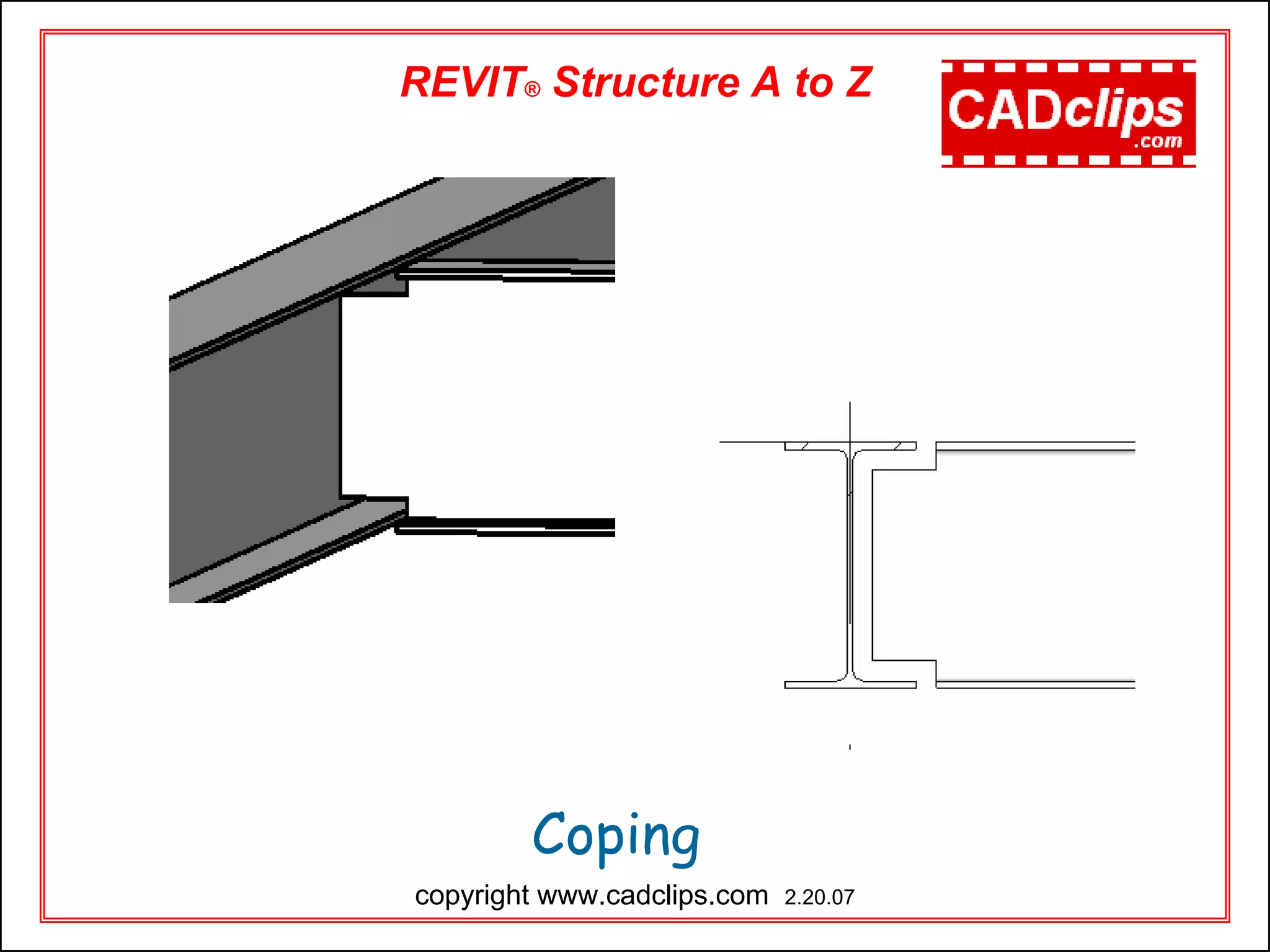 Revit structure video cadclip training outline | PDF
