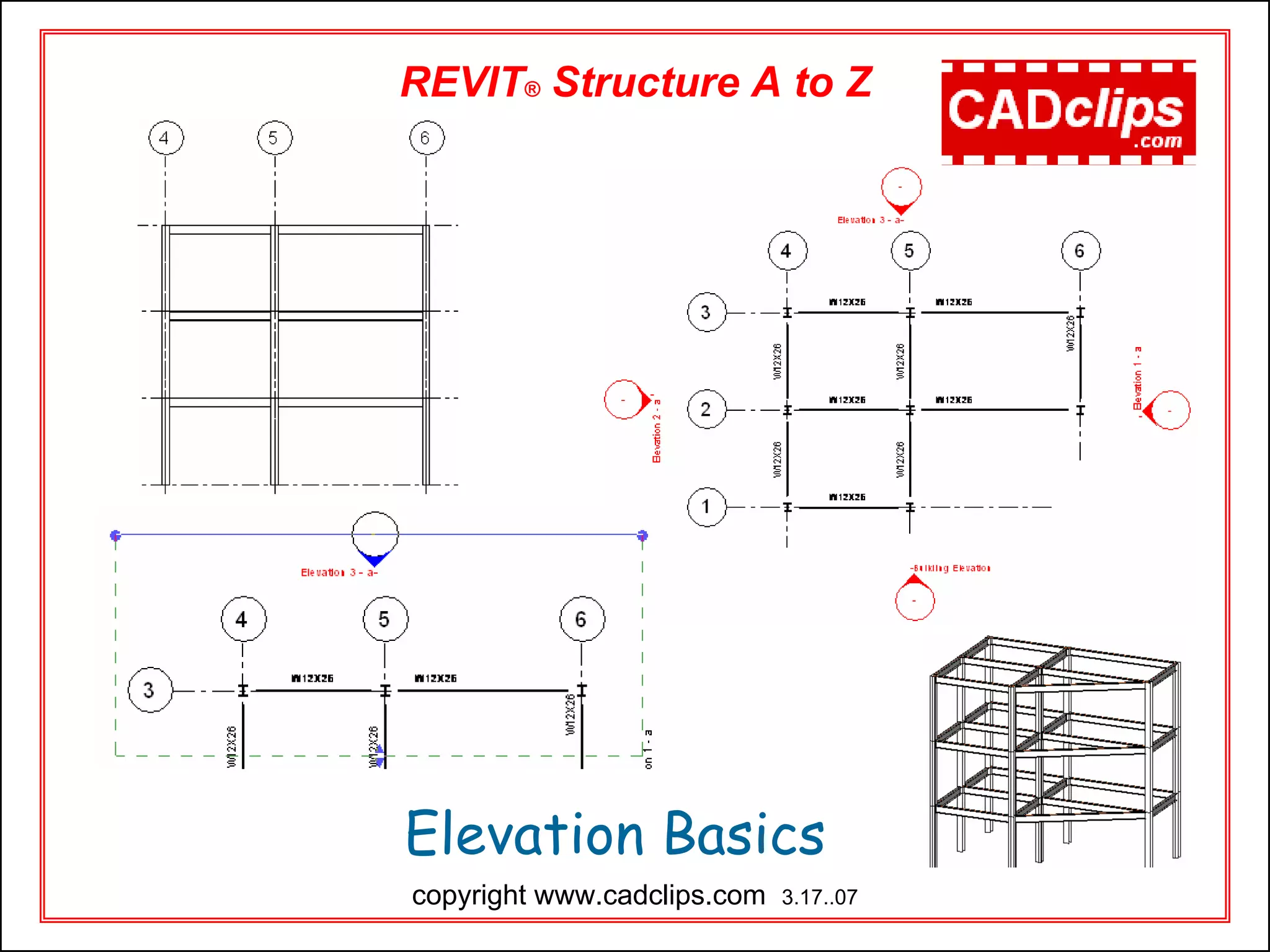 Revit structure video cadclip training outline | PDF