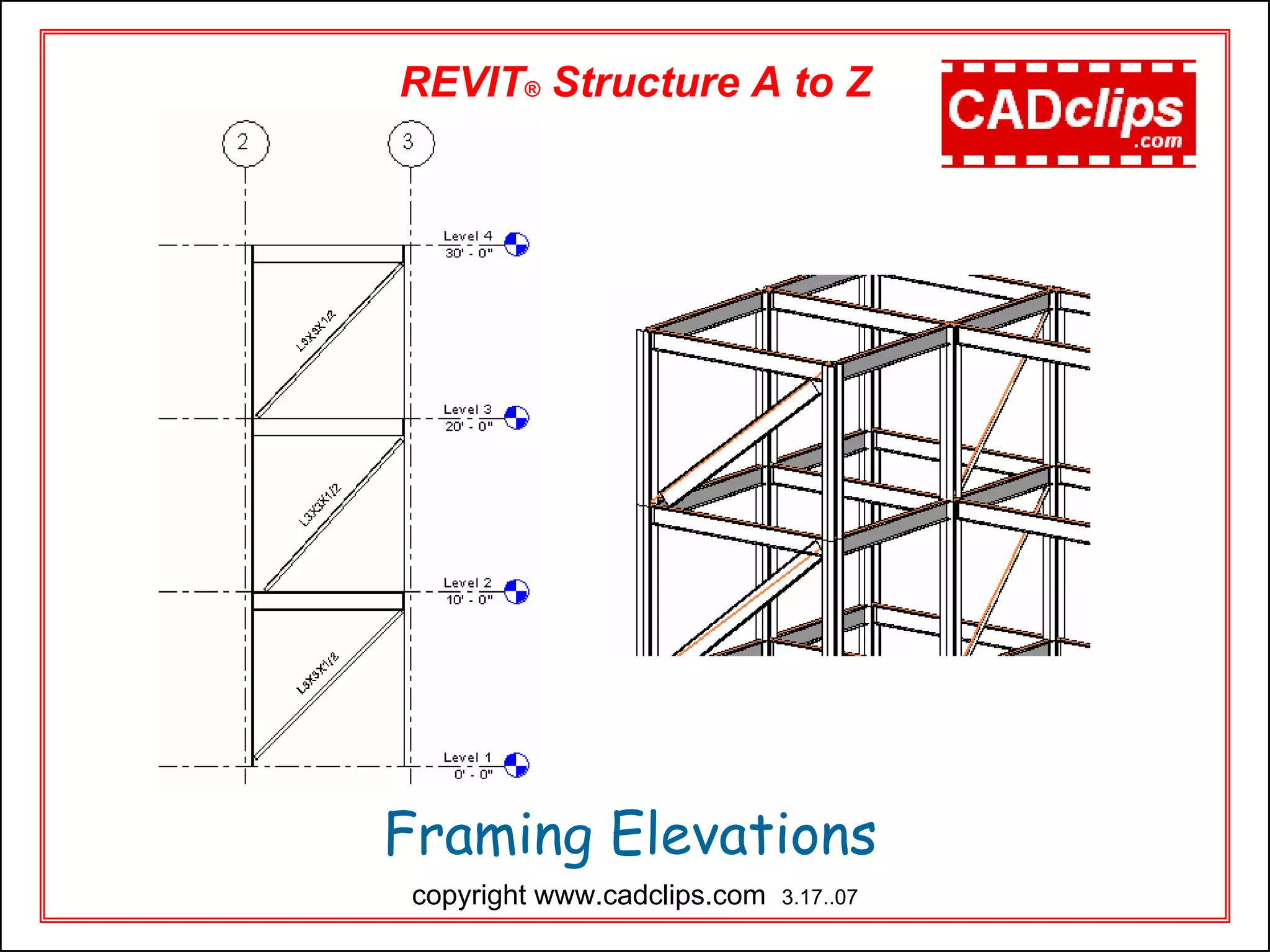Revit structure video cadclip training outline | PDF