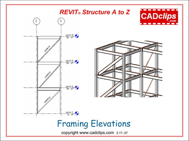 Revit structure video cadclip training outline | PDF