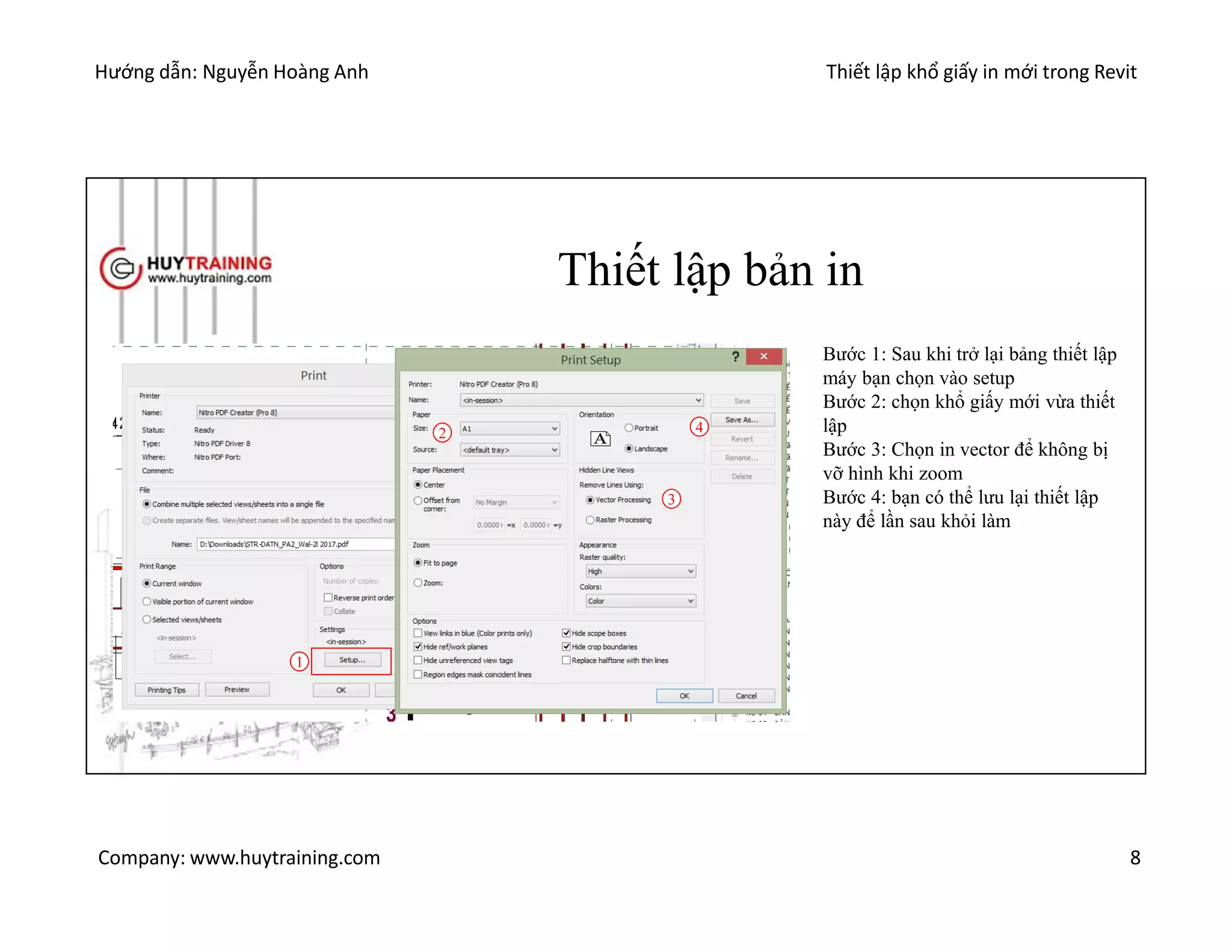 [Revit] Thiết lập khổ giấy in mới trong Revit | PDF