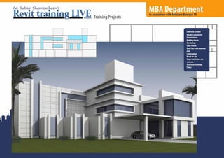 Revit training projects available at www.RevitTrainingLive.com ...