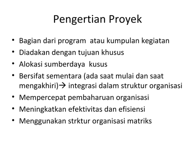 Reviu Kuliah Manajemen Proyek | PPT