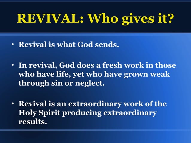 Revival | PPT | Christianity | Religion & Spirituality