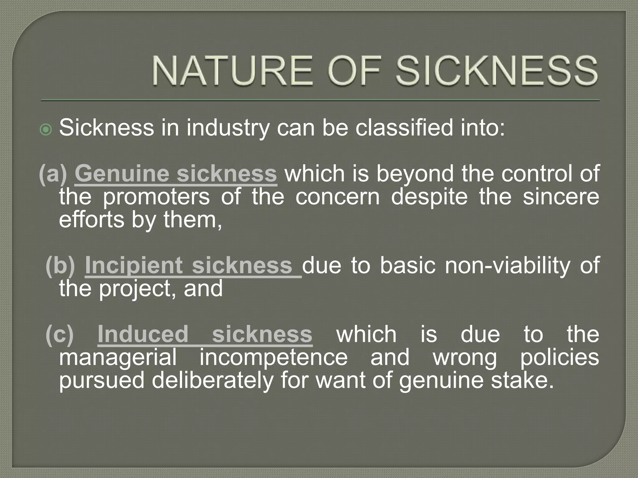 Revival and restructuring of sick companies | PPTX