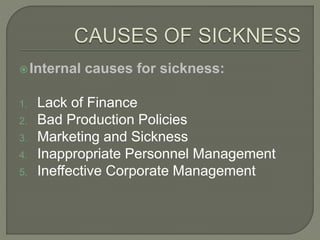 Revival and restructuring of sick companies | PPTX