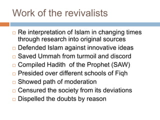 Revivalists In Islam | PPTX | Christianity | Religion & Spirituality
