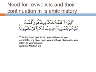 Revivalists In Islam | PPTX | Christianity | Religion & Spirituality