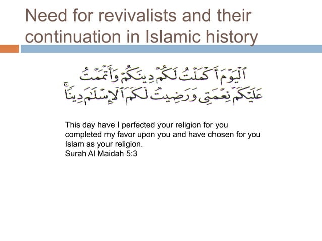 Revivalists In Islam | PPT