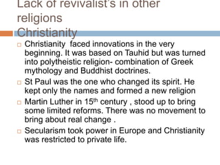 Revivalists In Islam | PPTX | Christianity | Religion & Spirituality