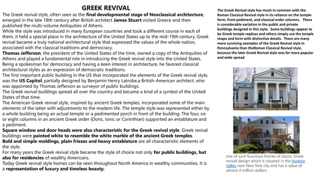 Revival styles in architecture | PDF