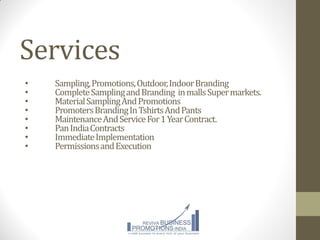 REVIVA ONE INDIA ADVERTISING SAMPLING | PDF