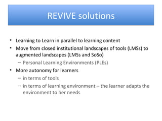 Revive workshop - Introduction | PPT