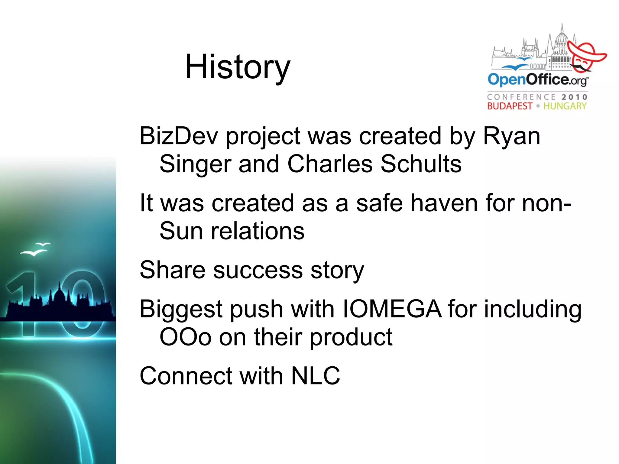 Reviving the BizDev Project | PPT