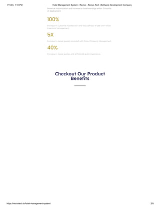 Revivo Technologies - The Invisible Manager-HotelX | PDF