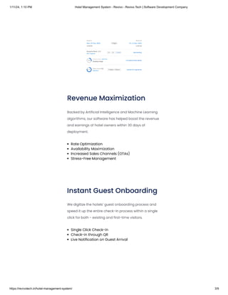 Revivo Technologies - The Invisible Manager-HotelX | PDF