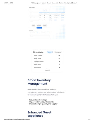 Revivo Technologies - The Invisible Manager-HotelX | PDF
